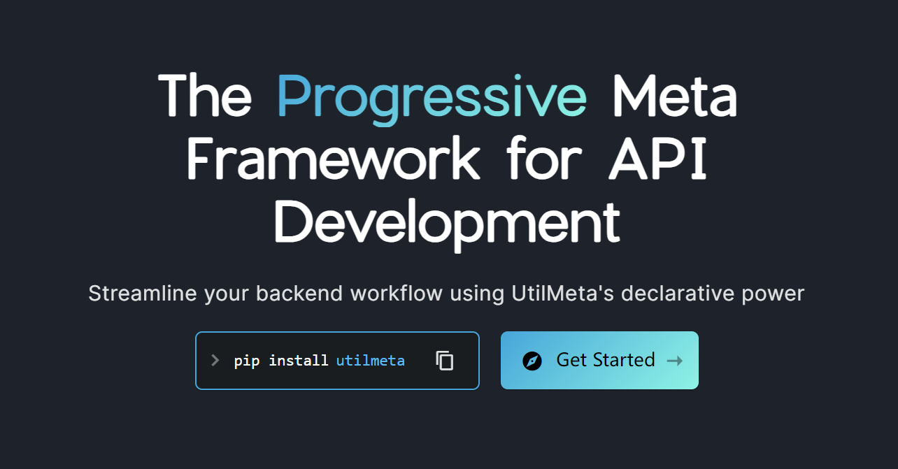 Utilmeta Python Meta Backend Framework